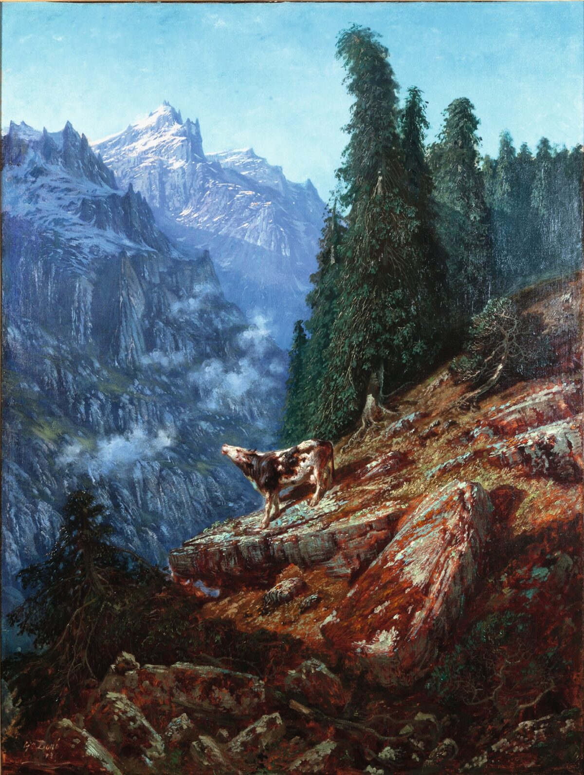 Gustave Doré, La vache égarée, huile sur toile, 130 x 90 cm, 1852 ...