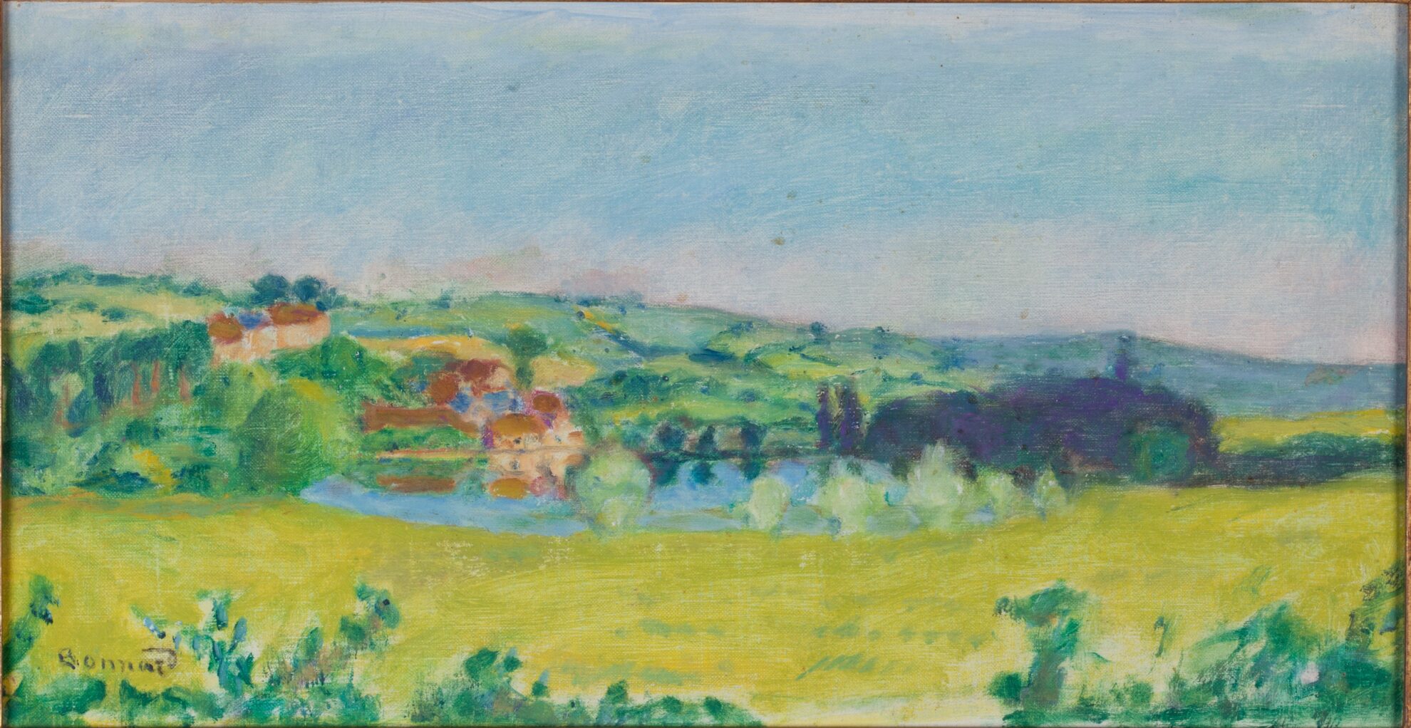 Pierre Bonnard, Lac dans le Dauphiné, 21 x 40,5 cm, v. 1916. - Couvent ...